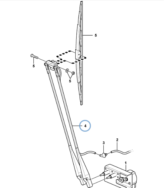 15190478 WINDSHIELD WIPER ARM - Strong Machines