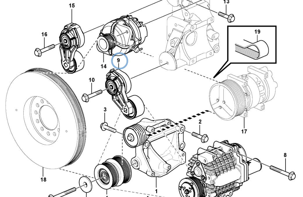 21422765 BELT TENSIONER - Strong Machines